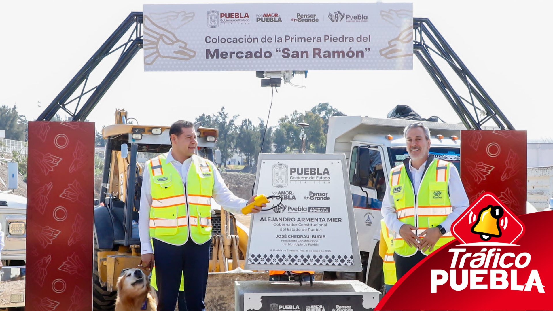 Armenta coloca primera piedra del Mercado "San Ramón"