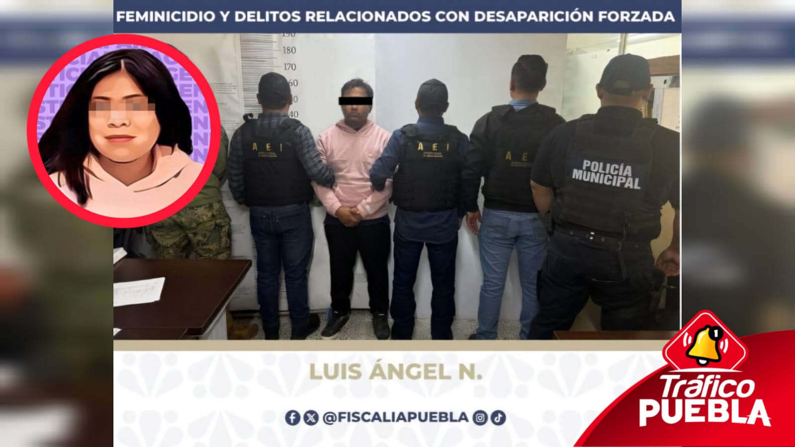 Se entregó a las autoridades Luis el feminicida de Génesis