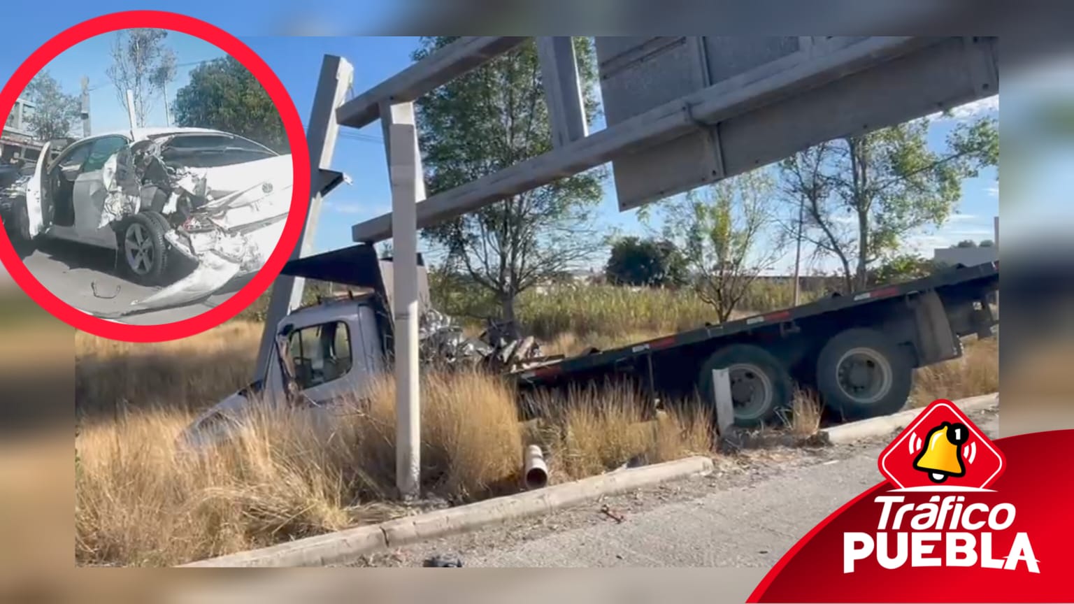 Trailer Se Quedó Sin Frenos En Periférico Ecológico Y Chocó Con Varios