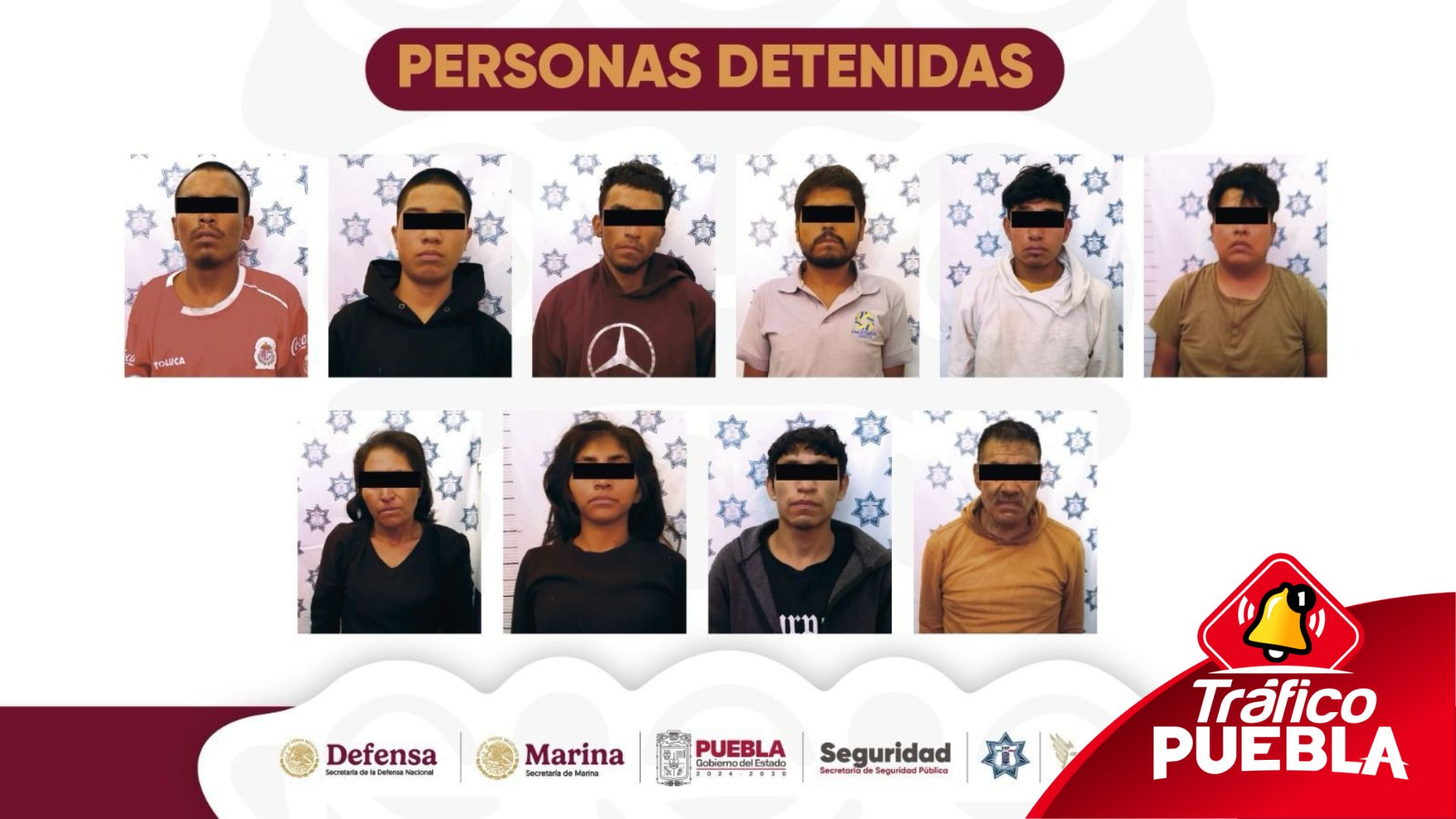 Detienen a 11 personas por presunto robo de transporte de carga en Juan Crisóstomo Bonilla