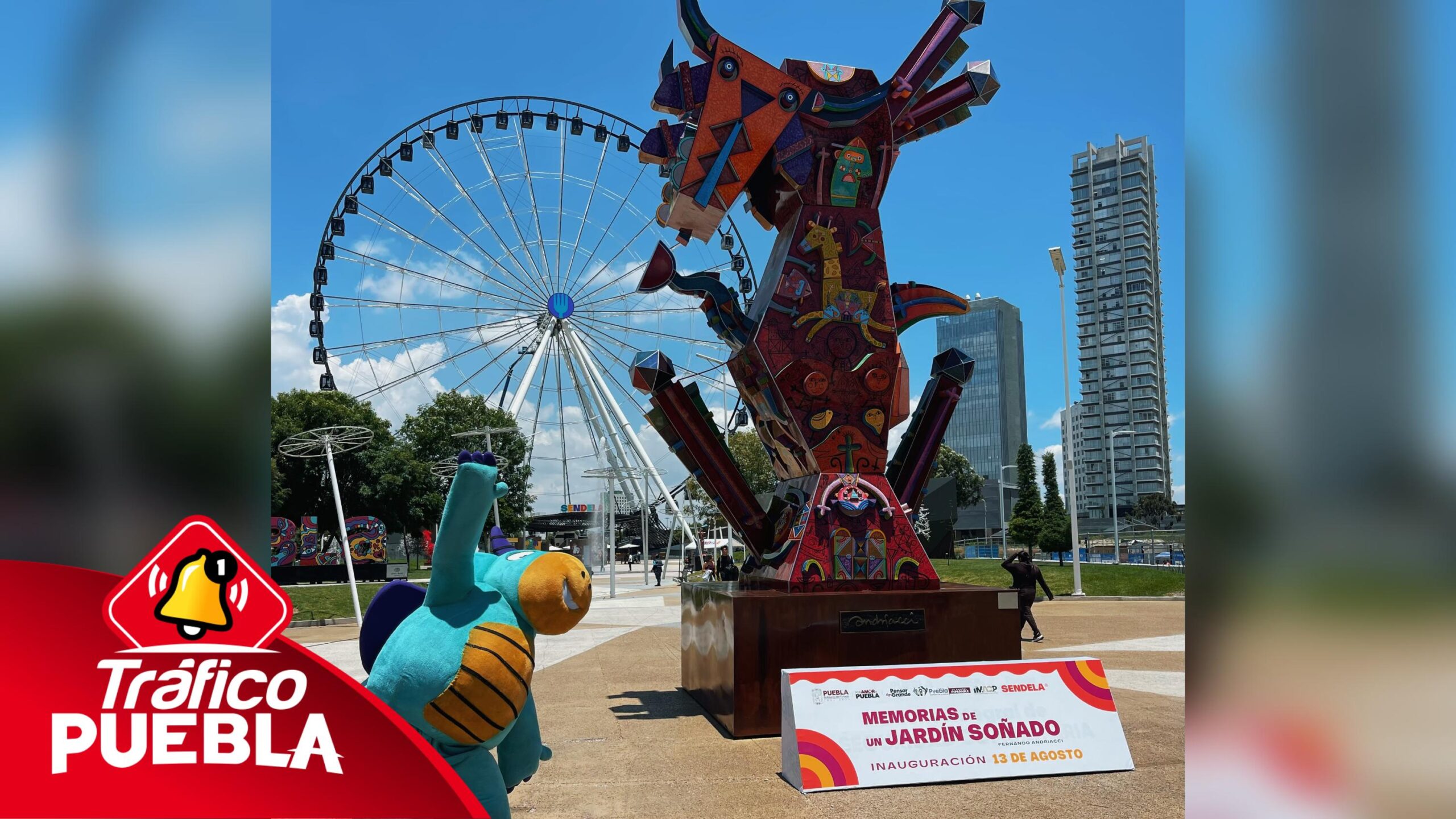 Esculturas monumentales llegan al Parque Sendela