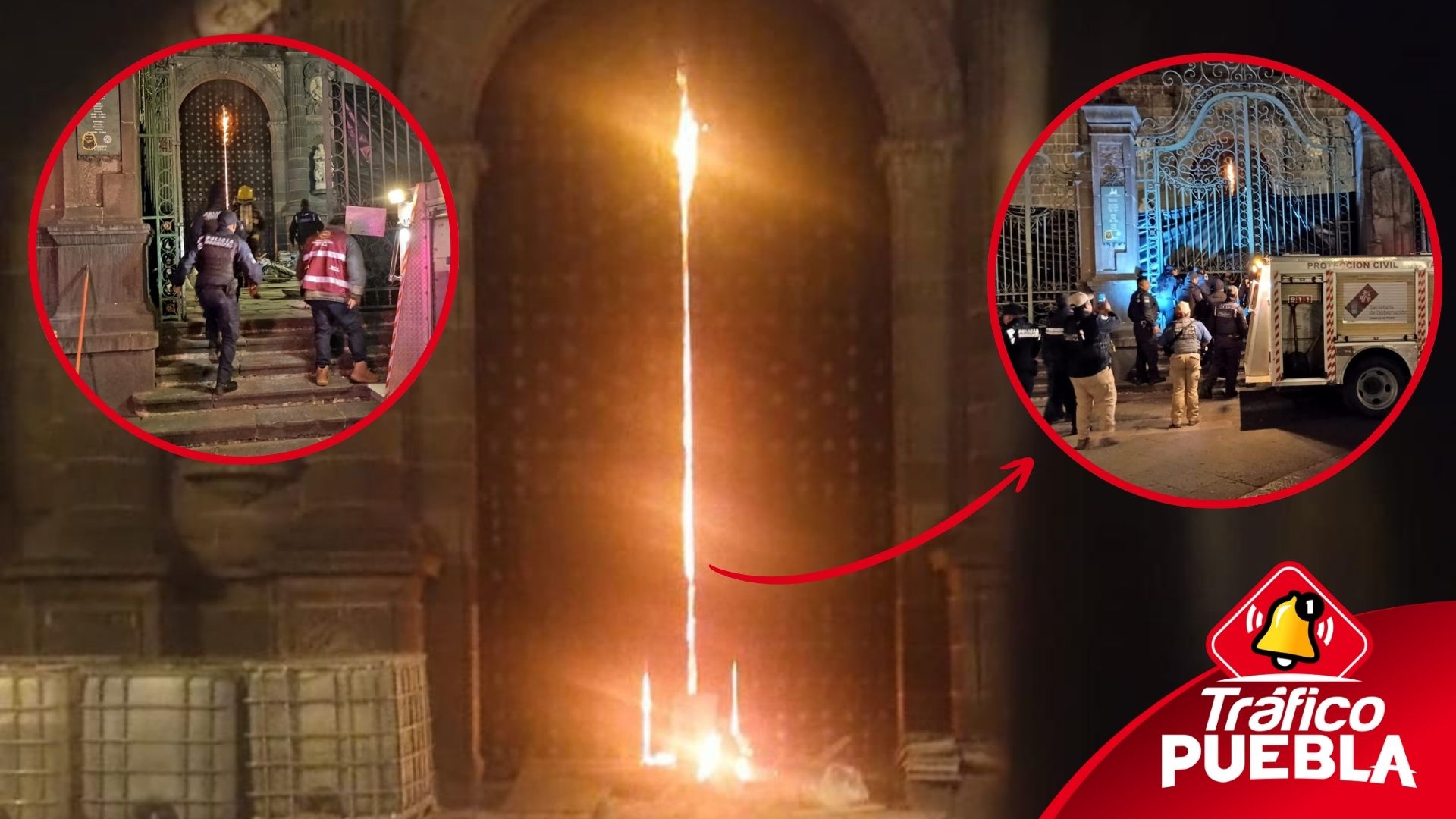 Incendio en la Catedral de Puebla es sofocado; no hay heridos